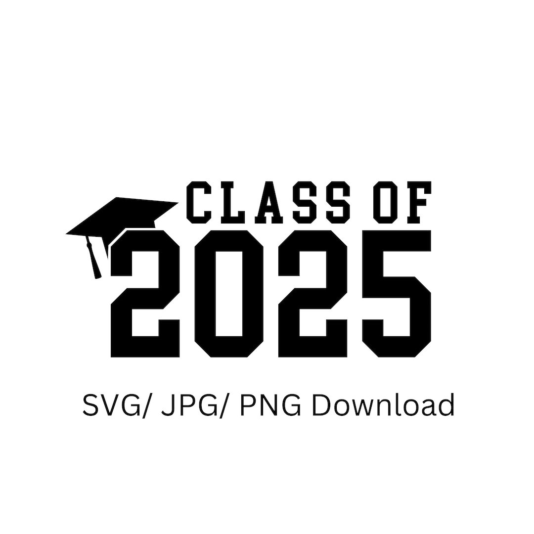 Senior 2025 SVG Graduation Cap Clip Art | Class of 2025 Graduate PNG ...