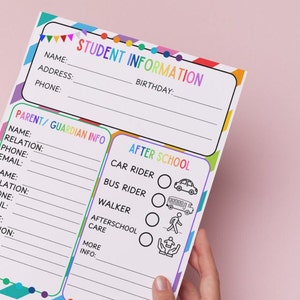 Student Printable Questionnaire Survey, Get to Know, All About Me Back ...