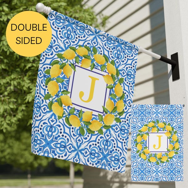 Monogrammed Flags - Etsy