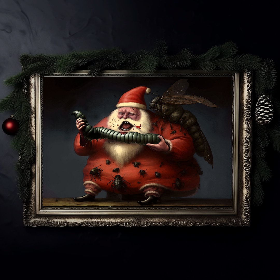 Macabre Santa | Creepy Santa | Horror Christmas | Bizarre Art | Dark ...