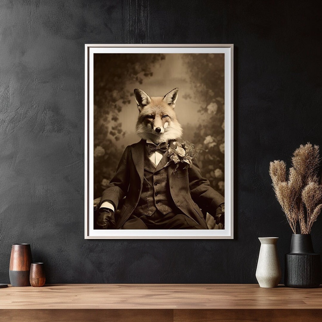Dapper Fox | Fine Art Print | Renaissance Art | Victorian Inspired ...