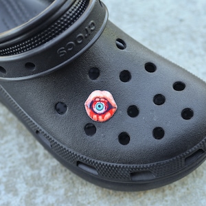 Bloody Eyeball in Mouth Creepy Jibbitz Horror Charm Shoe Charms Scary ...