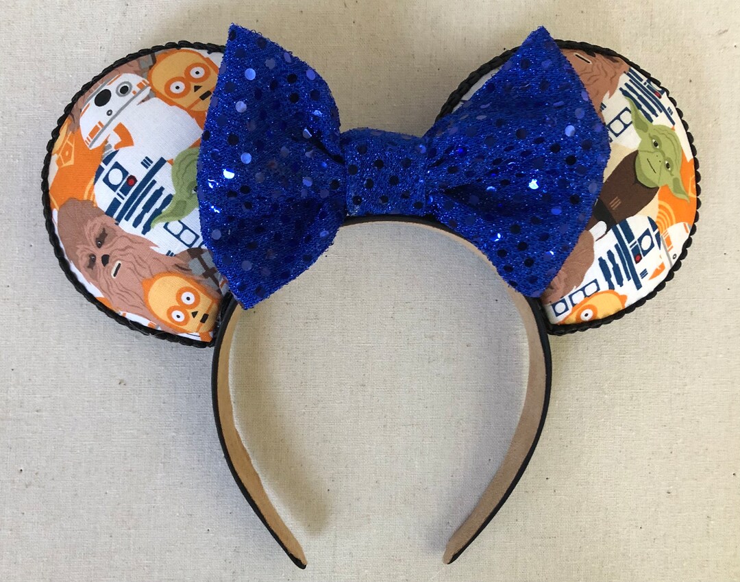 Disney Mickey Mouse Star Wars Yoda R2-D2 Mickey Ears Minnie Ears With ...