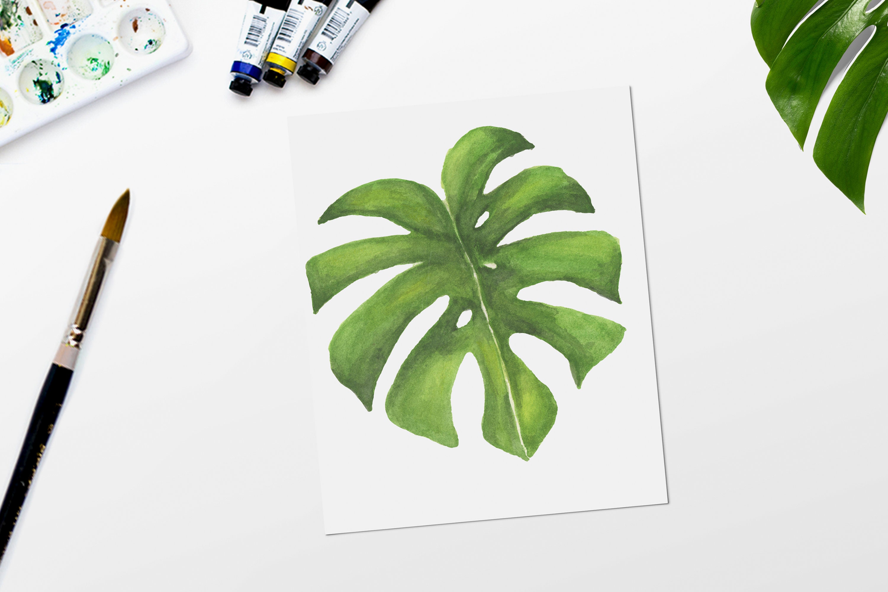 Tropical Watercolor Clip Art and Digital Paper - Etsy