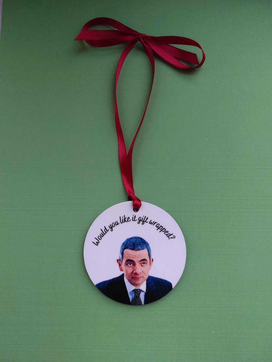 Love Actually Rowan Atkinson Christmas Decoration Bauble - Etsy