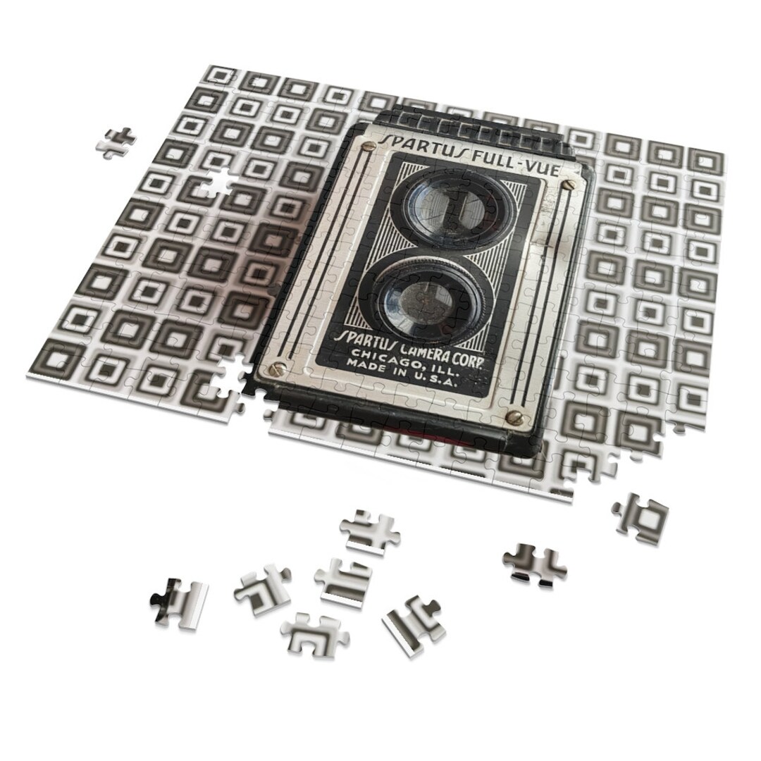 Camera Print Puzzle, Vintage Camera Puzzle, Camera Collector Gift ...