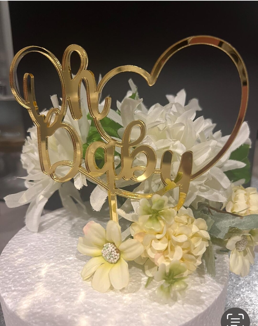 Oh Baby Heart Cake Topper SVG & Bonus Oh Baby Fropper SVG. SVG File for ...