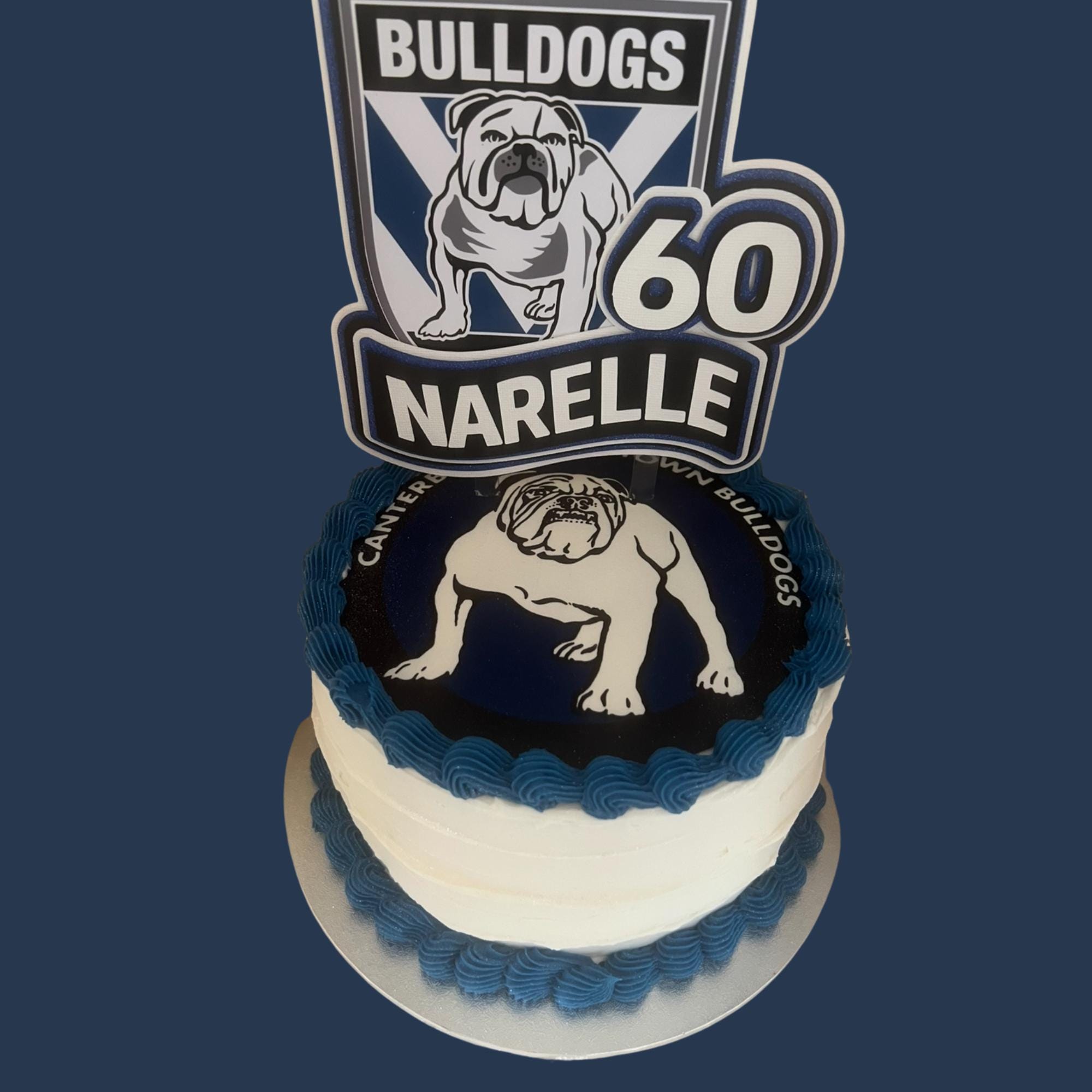Personalized Bulldogs Cake Topper: NRL Canterbury Bankstown, Edible ...