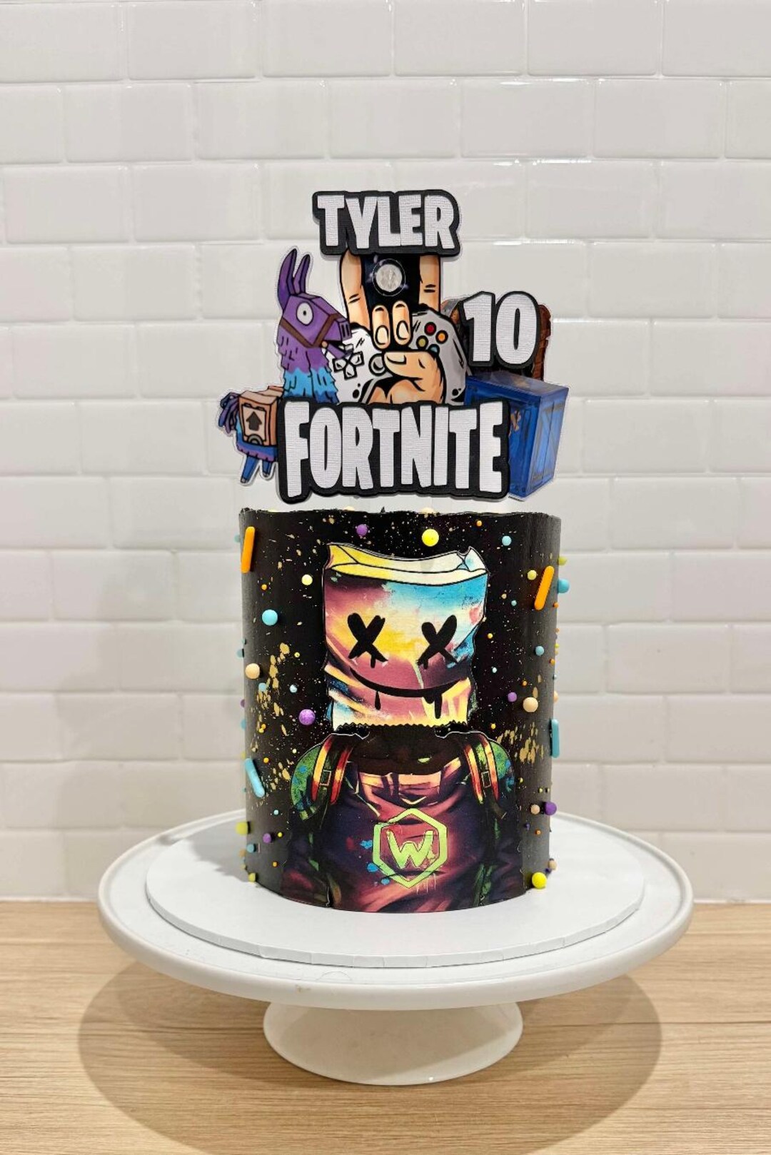 Custom Gamer 3D Cake Topper With Flashing Light – Gamer Birthday ...