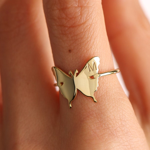 Butterfly Ring - Etsy