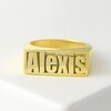 Personalized Year Ring , Custom Date Ring , Stackable Year Ring , Birth ...