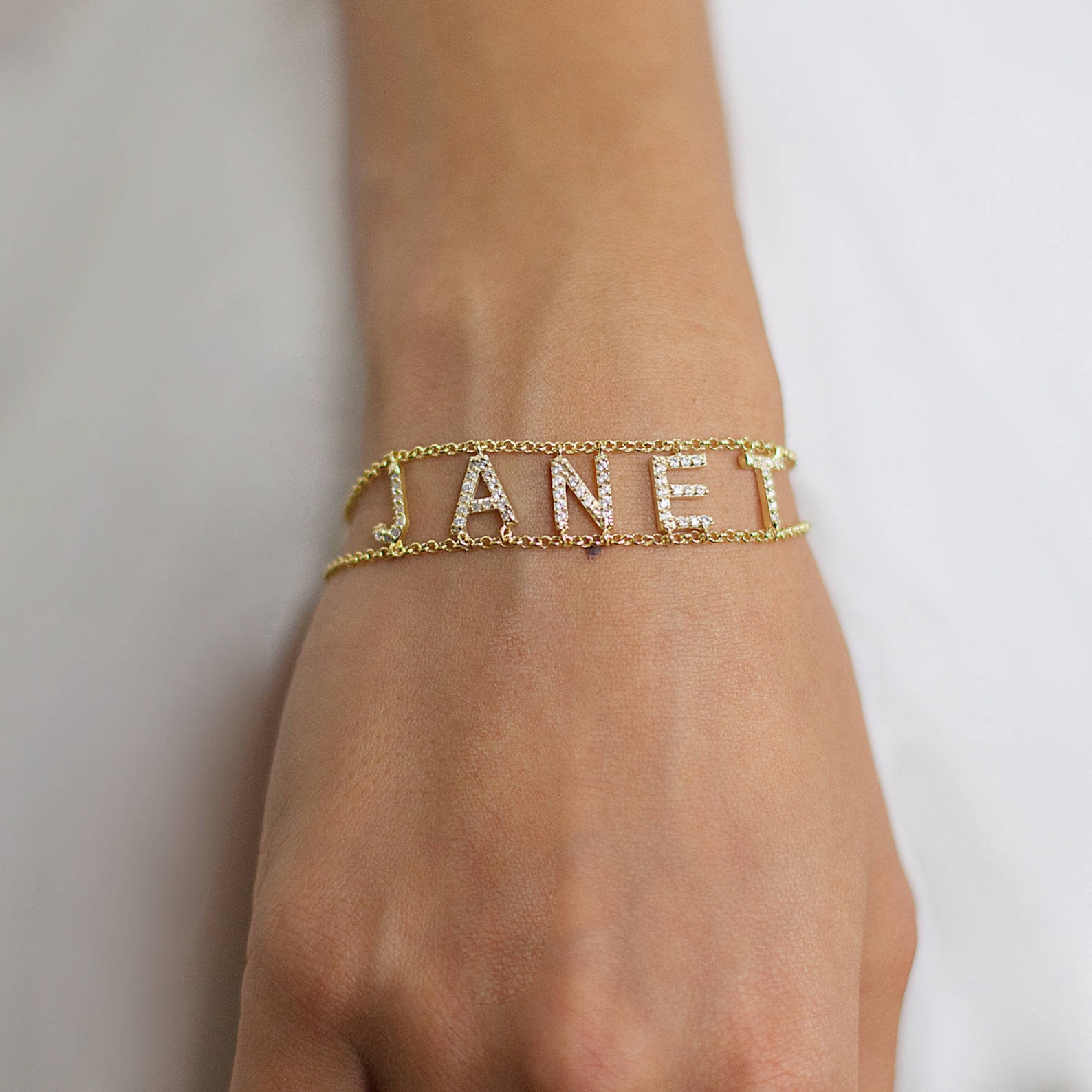 Name Bracelet Gold Name Bracelet Name Jewerlry Dainty | Etsy