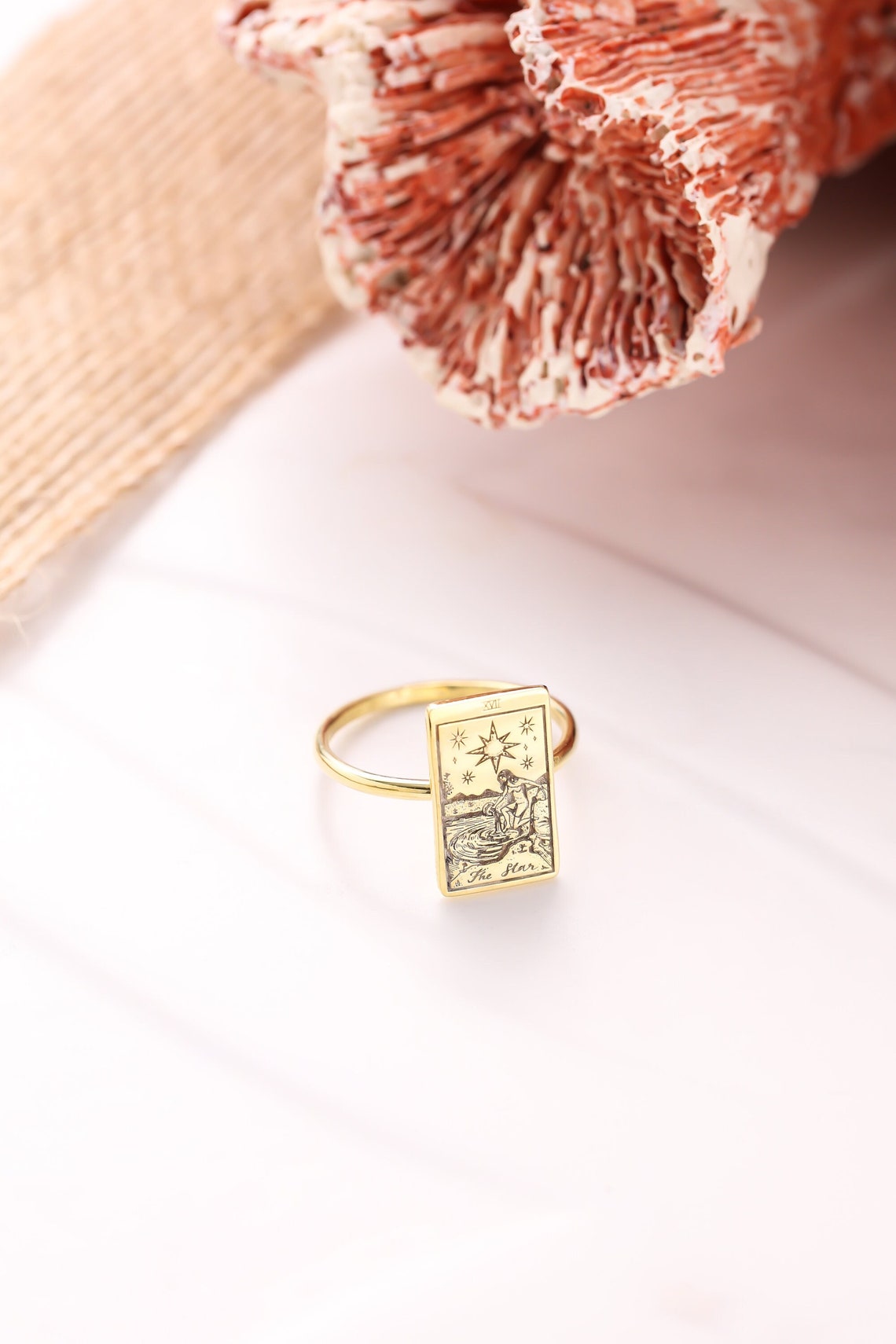 Tarot Card Ring Gift for Her gift for Darling tarot Ring - Etsy