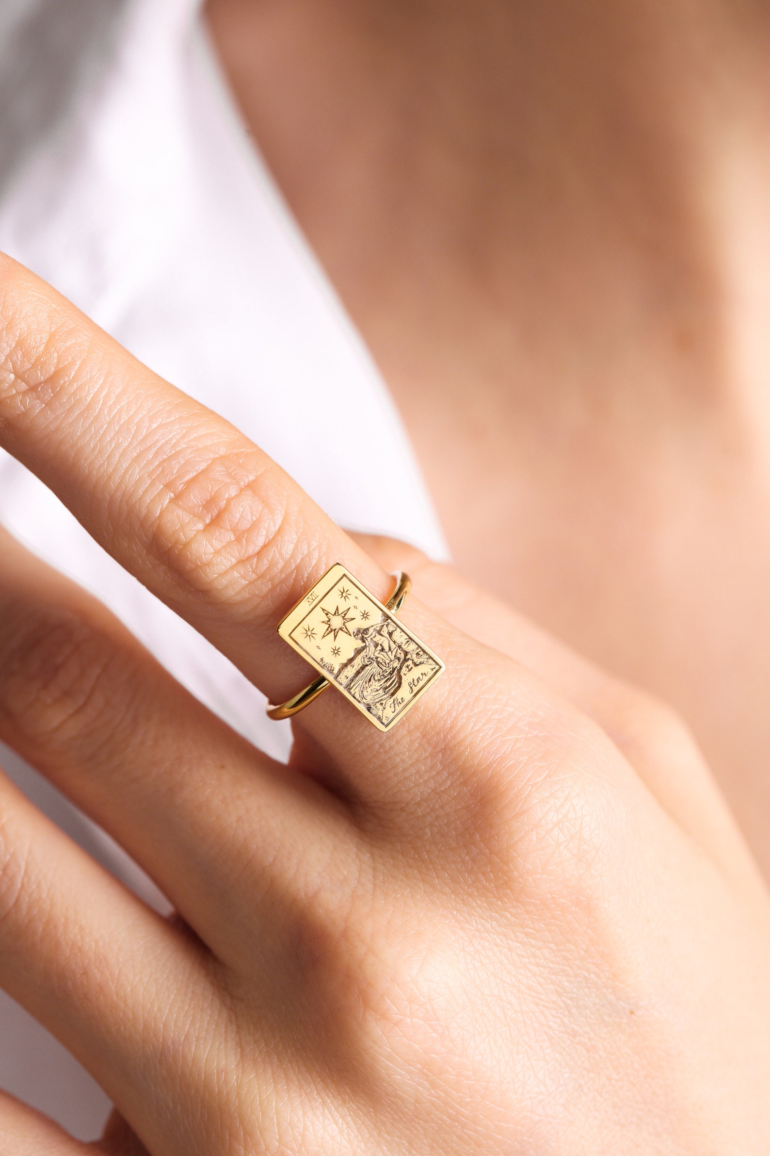 Tarot Card Ring Gift for Her gift for Darling tarot Ring - Etsy