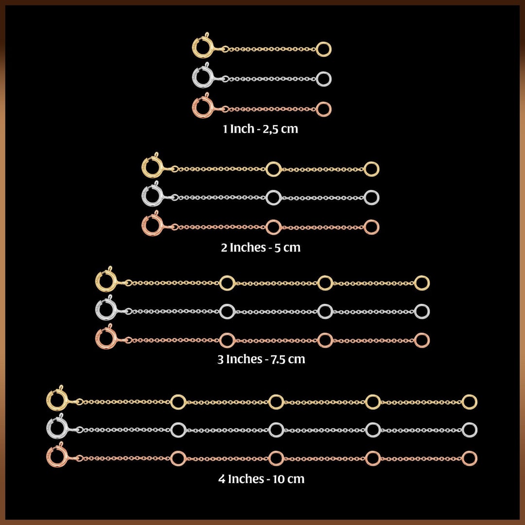 Extender Chain , Extender Chain for Necklace , Bracelet , Adjustable ...