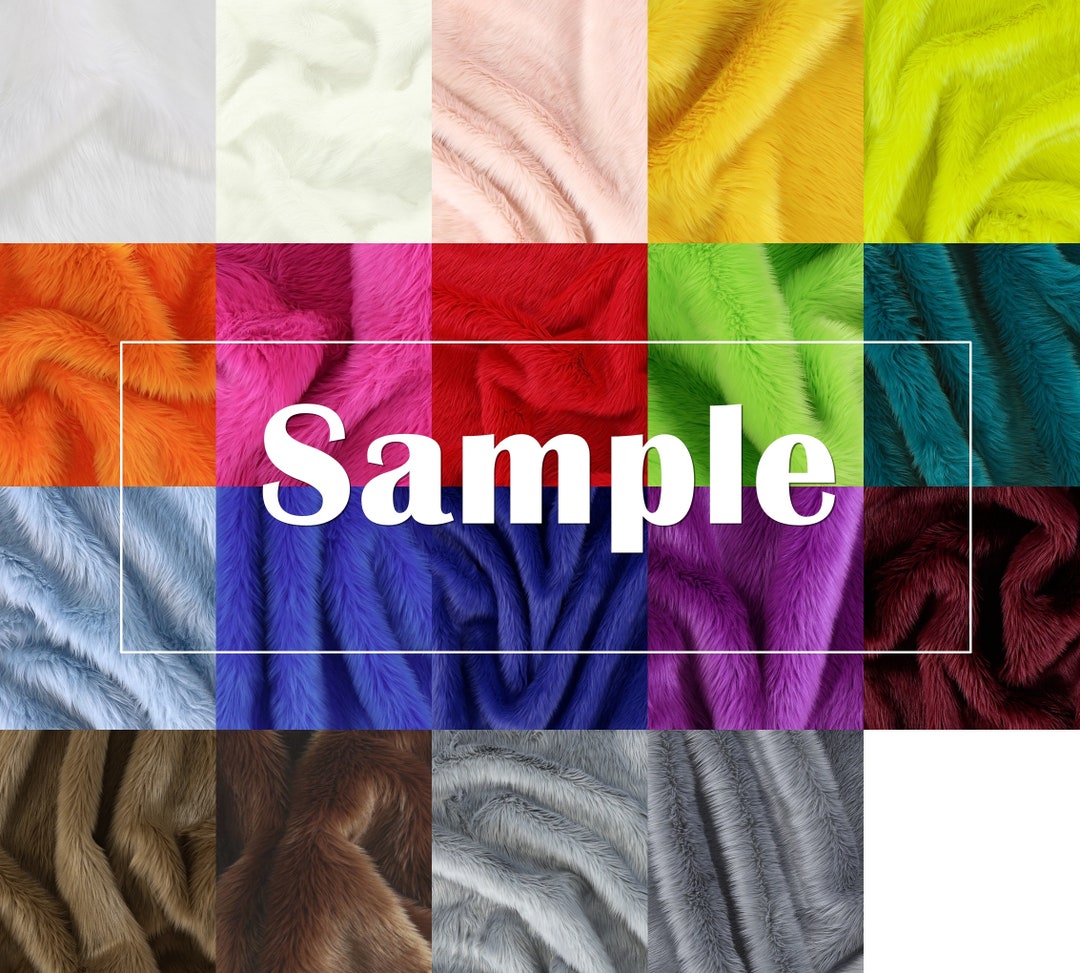 Faux Fur Fabric Swatches Faux Fur Fabric Faux Fur Fur - Etsy Australia