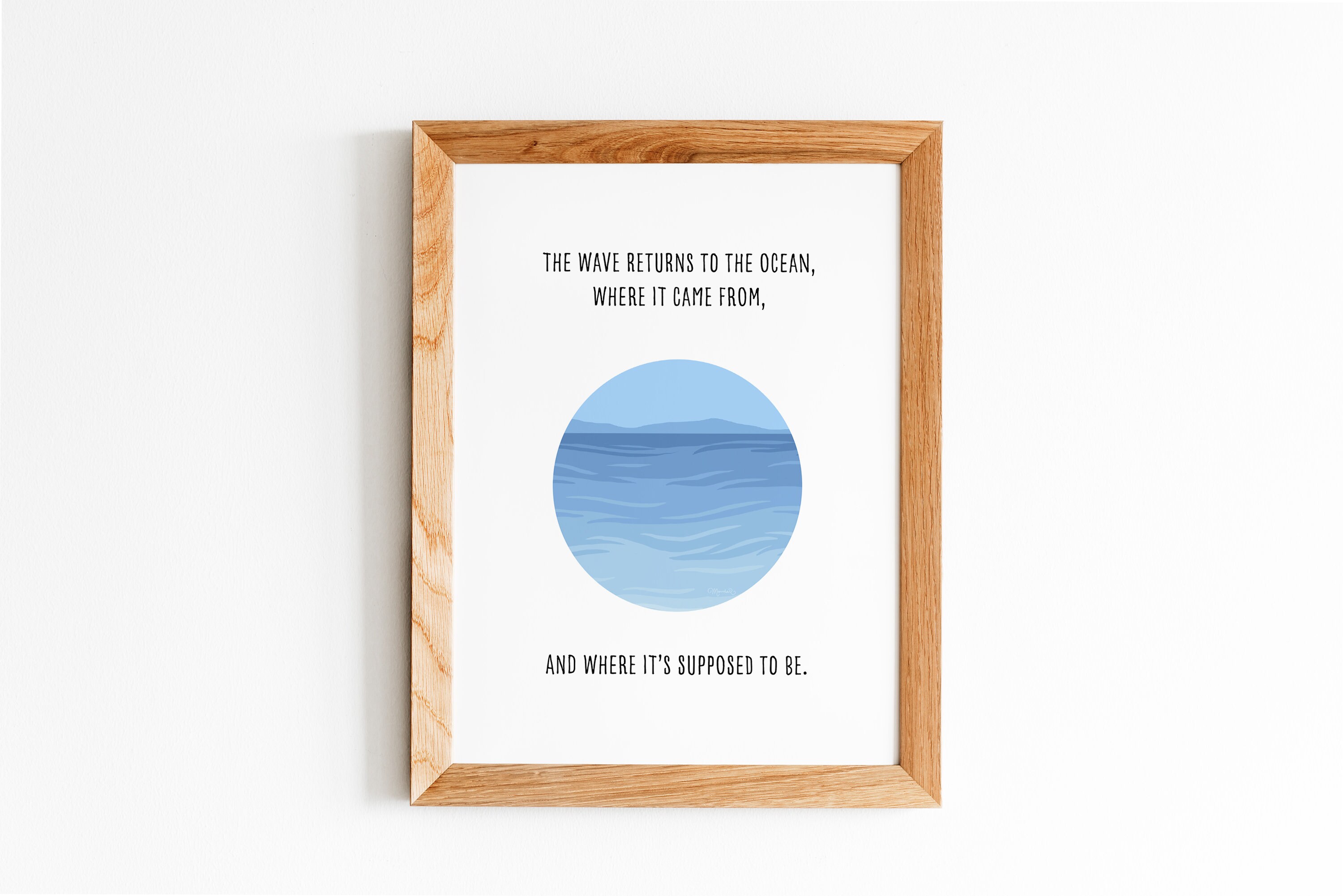 The Wave Returns to the Ocean The Good Place Art Print | Etsy