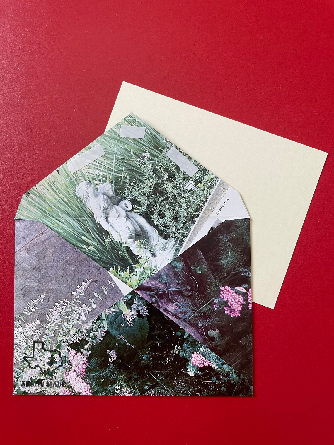 Recycled Stationery Handmade Labeled Envelopes With Blank | Etsy