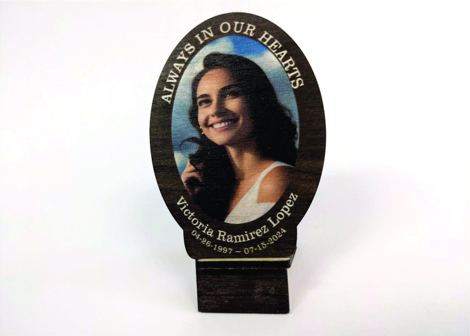 IN LOVING MEMORY Wood Personalized Table Decoration, Centerpiece ...