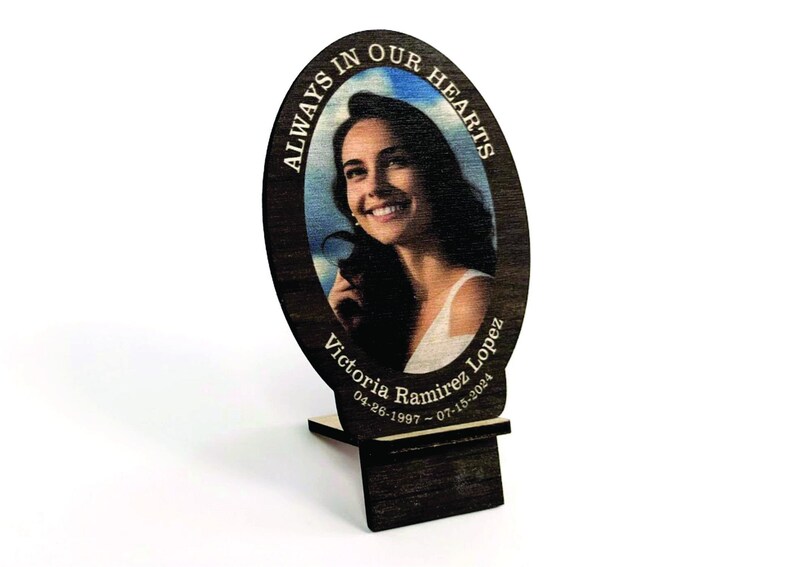 IN LOVING MEMORY Wood Personalized Table Decoration, Centerpiece ...