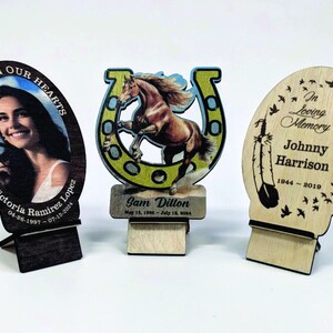 IN LOVING MEMORY Wood Personalized Table Decoration, Centerpiece ...
