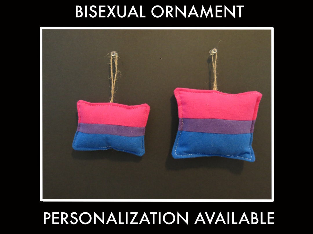 Personalized Bisexual Pride Flag Ornament: LGBTQ Home Decor - Etsy