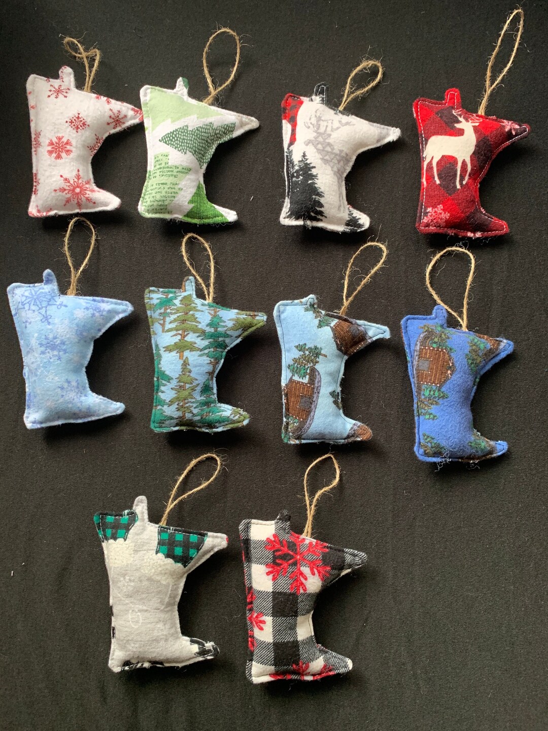 Minnesota Christmas Ornament L MN Ornament L MN Holiday L - Etsy