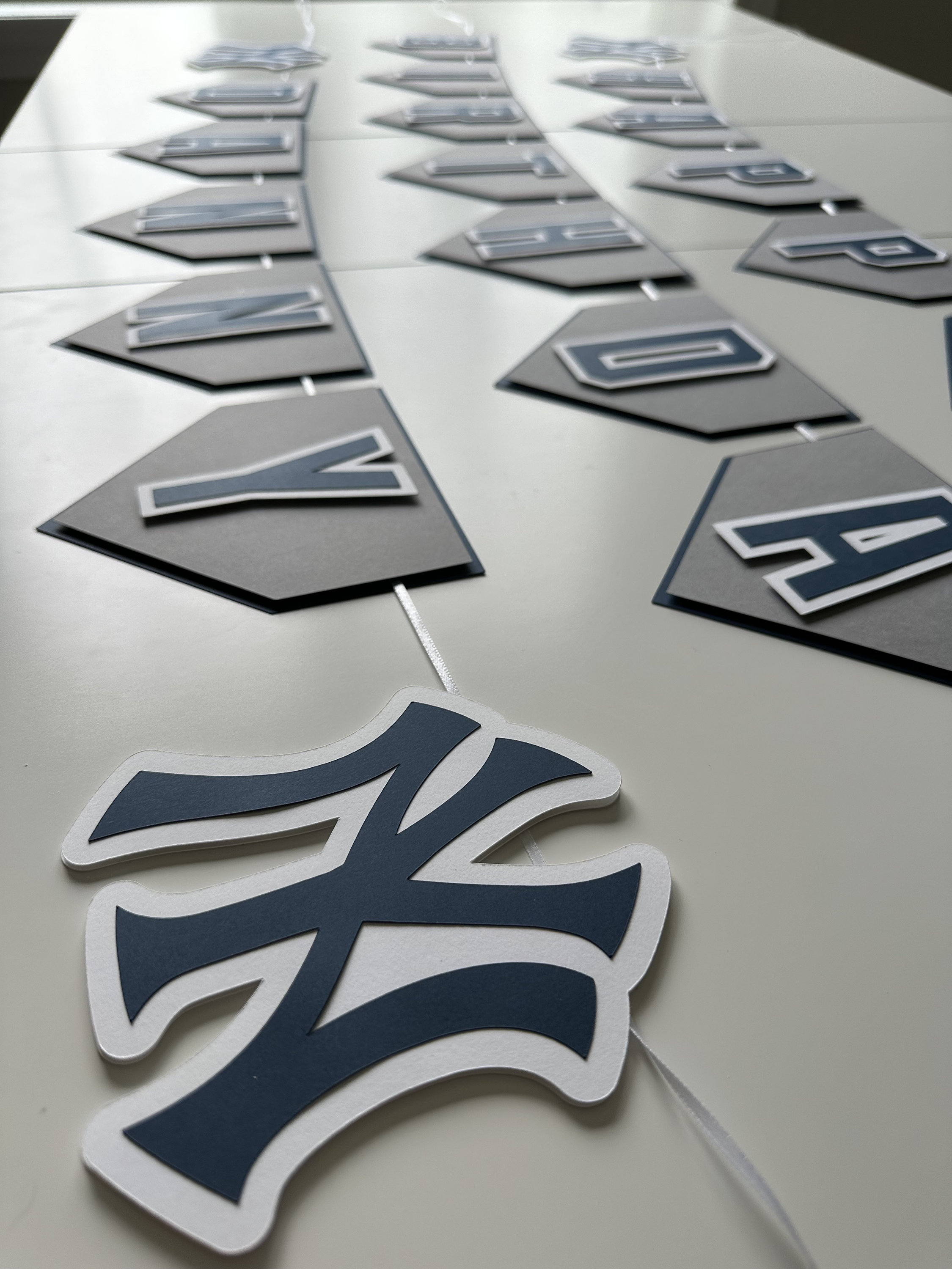 Bronx Bombers Banner MLB Theme Birthday Banner Garland Party Supply - Etsy