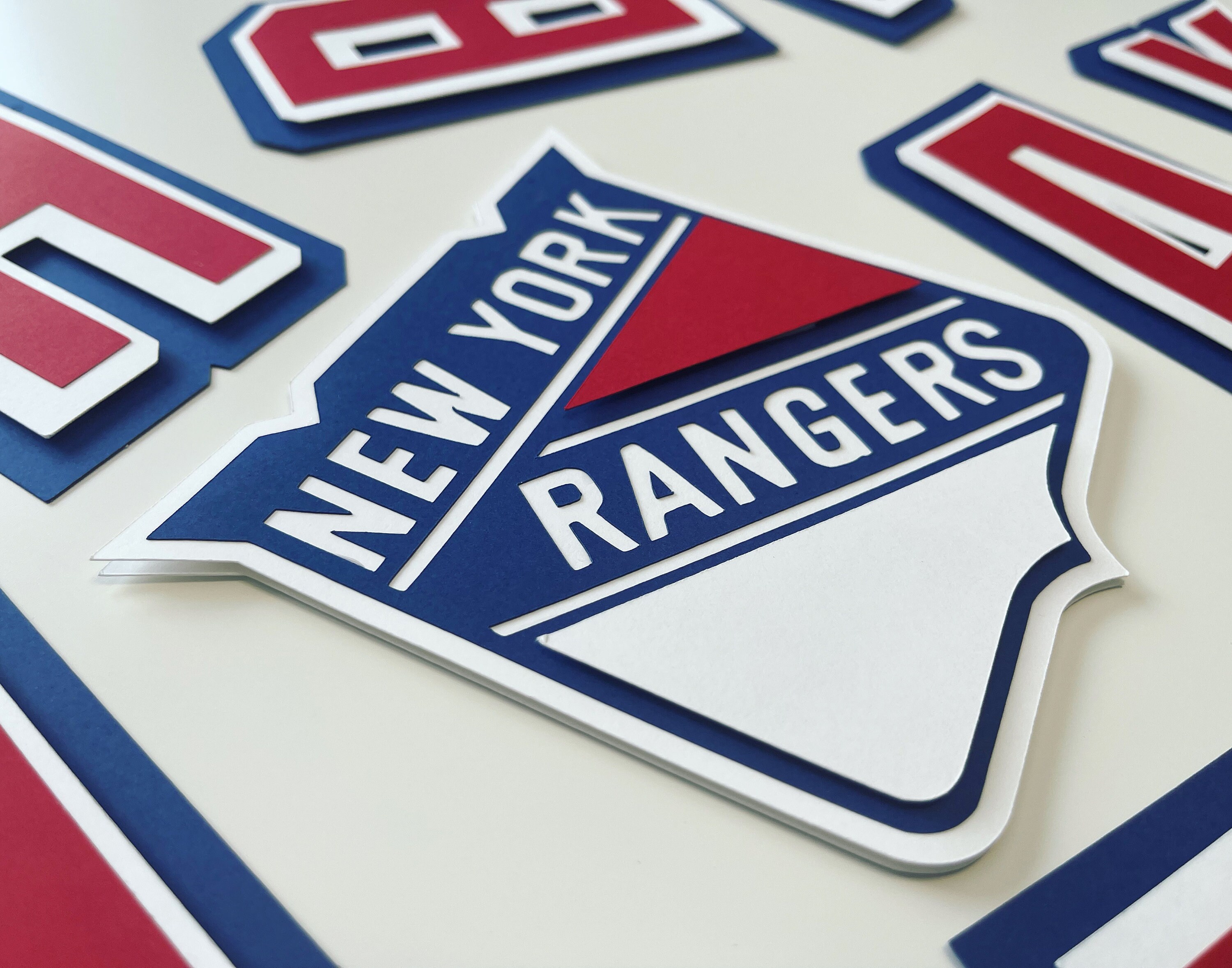 NYR New York Rangers NHL Theme Birthday Banner Garland Party Supply - Etsy