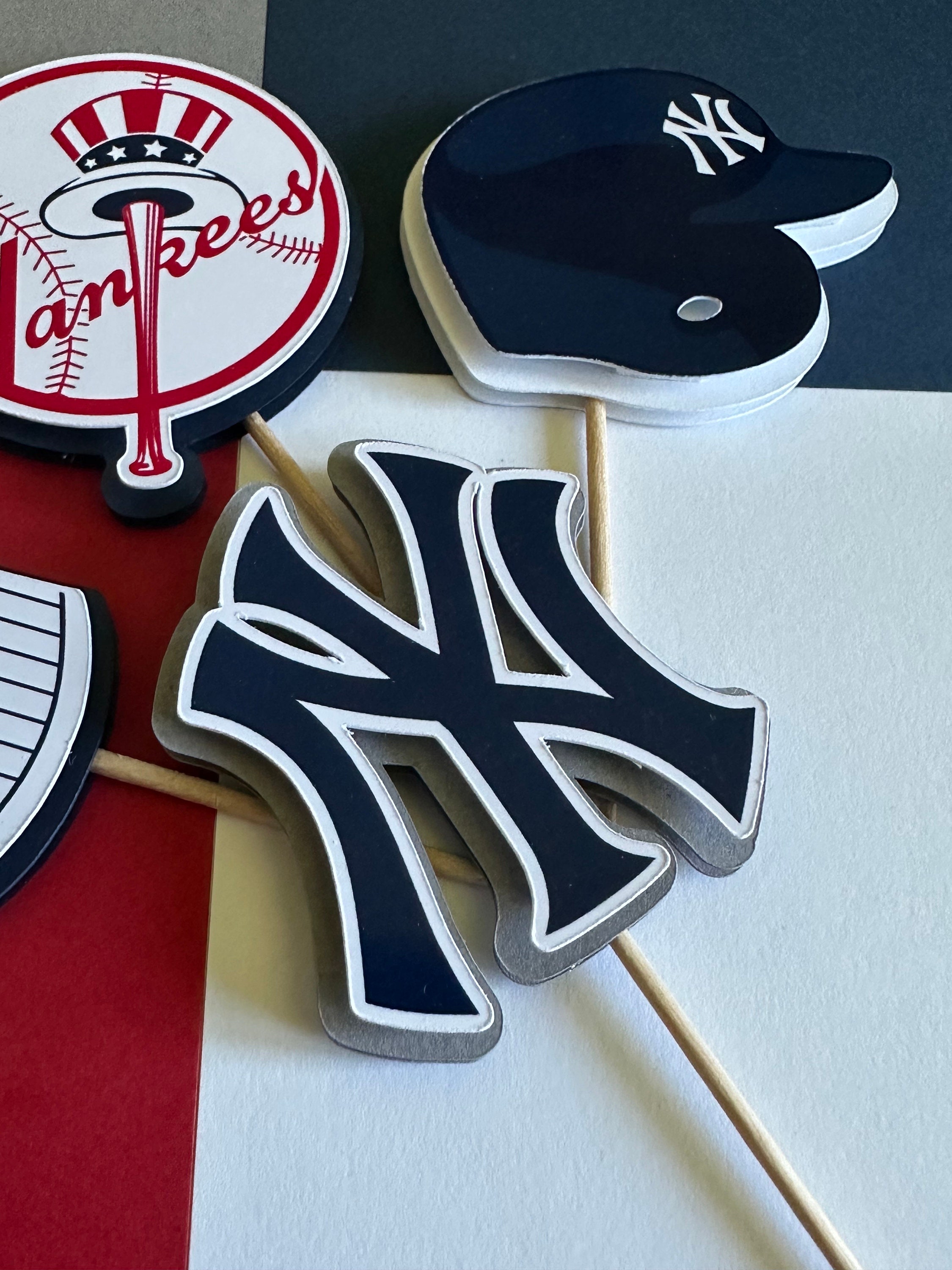 Bronx Bombers Birthday Cupcake Toppers, Cake Top, MLB Decorations, NYY ...