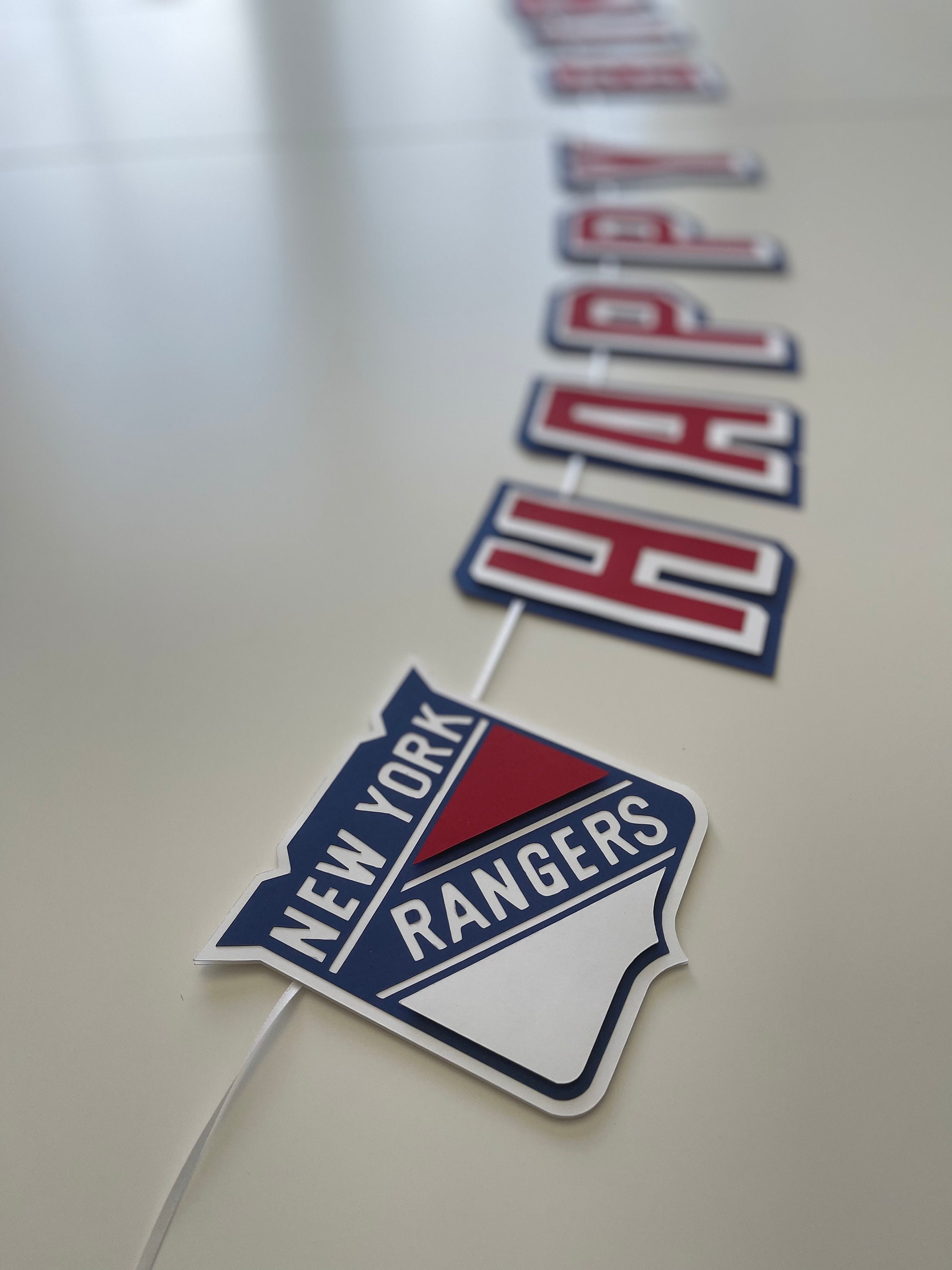 NYR New York Rangers NHL Theme Birthday Banner Garland Party Supply - Etsy