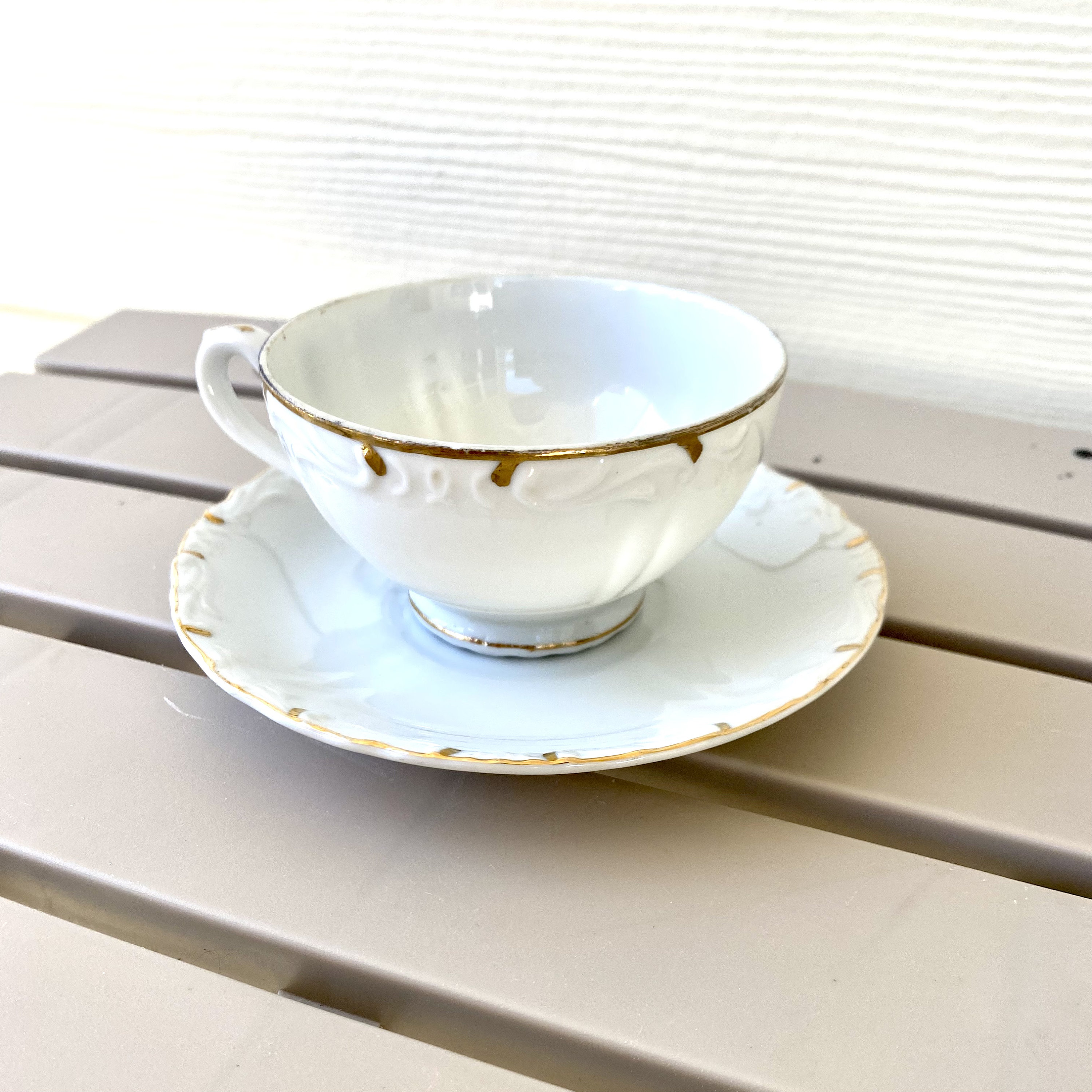 Vienna Woods Fine China Teacup Set Vintage Ceramic White | Etsy