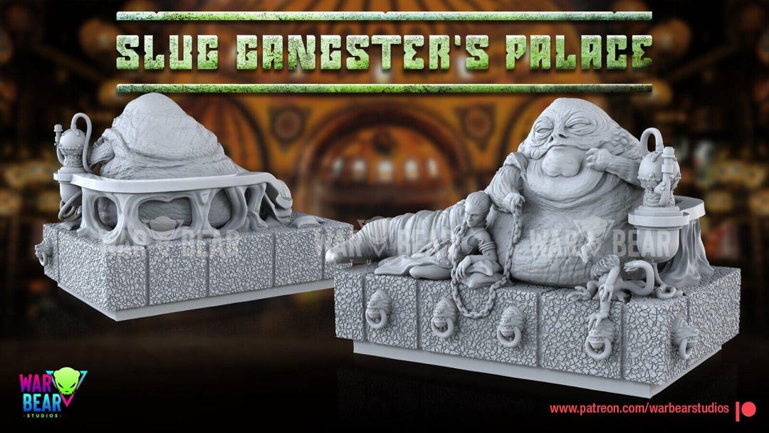 Jabba Slug Hutt Ganster Star Wars Rpg Legion Shatterpoint Compatible ...