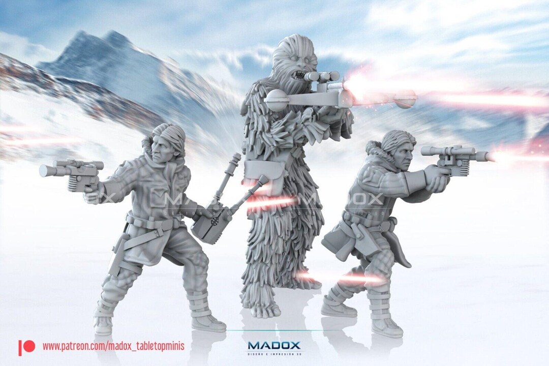 5 Chewie/han Endor Star Wars Legion Shatterpoint Compatible War Bear - Etsy