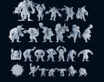 Savage Orcs Mega Combo Team Brutefun Miniatures - Etsy