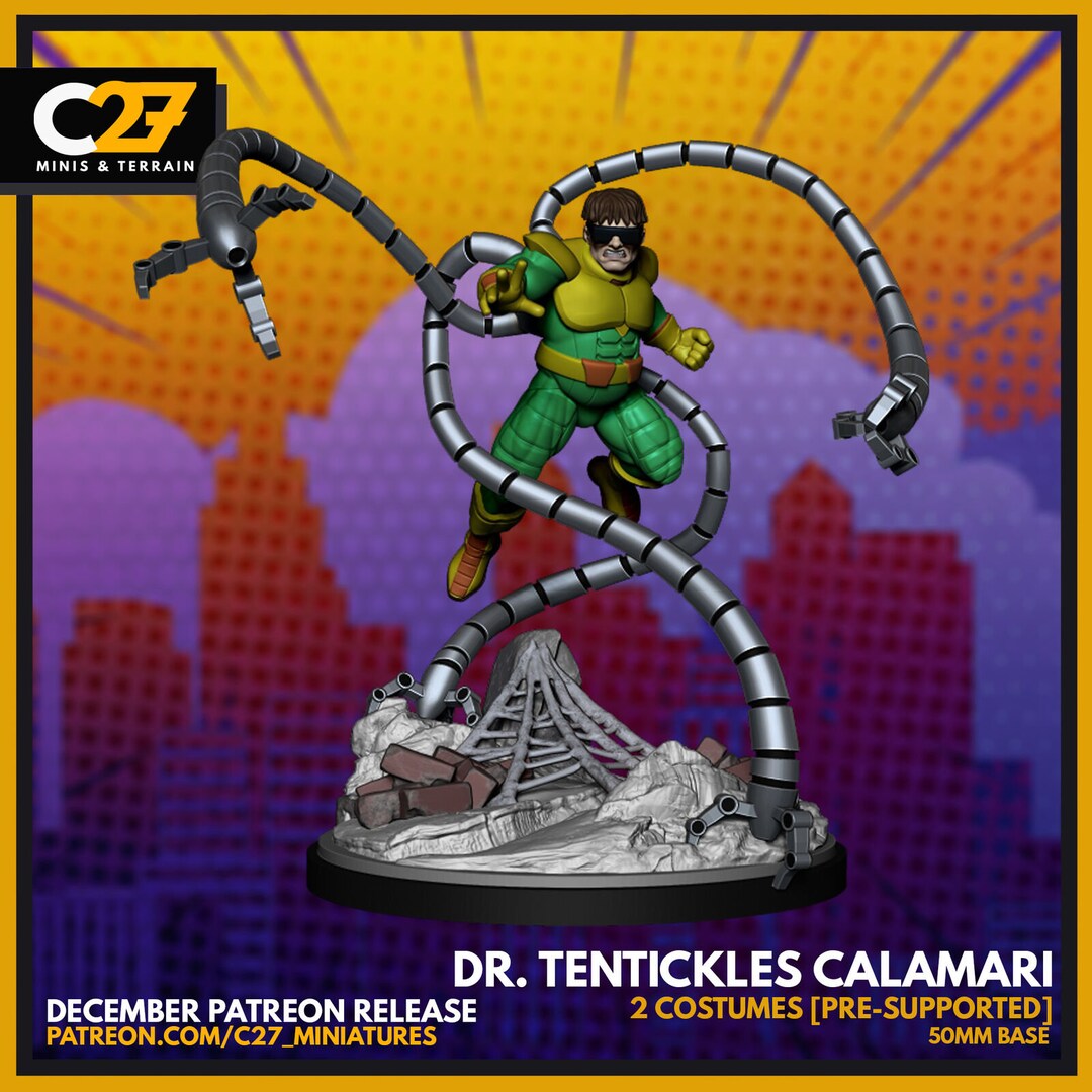 Dr. Tentickles, Doc Ock Proxy Superhero Crisis Protocol Compatible C27 ...