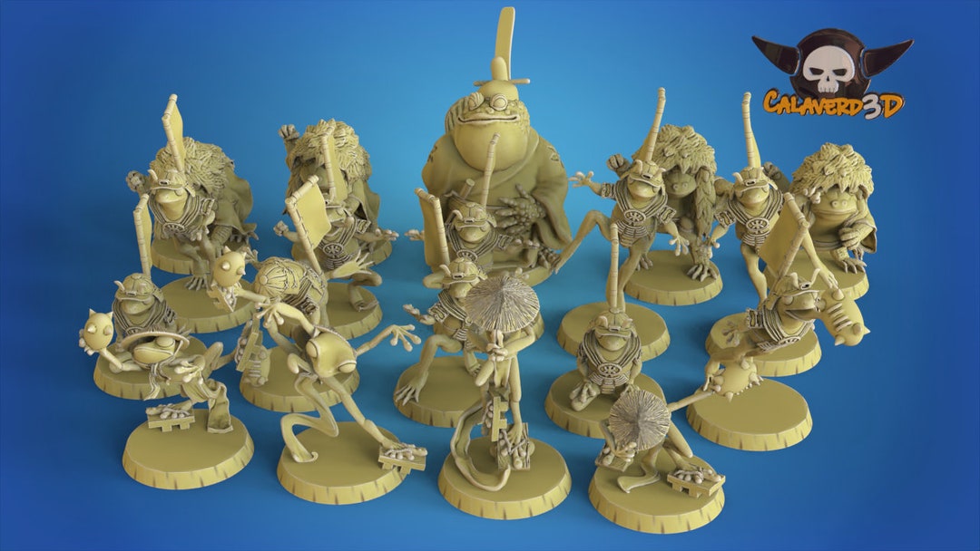 Amphibian Frogs Fantasy Football Team - Calaverd3d - Etsy