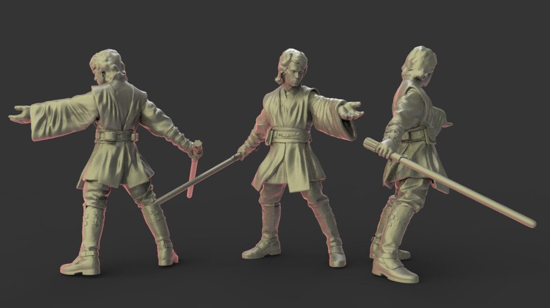 Jedi Anakin Skywalker Proxy Star Wars Legion Shatterpoint Compatible ...