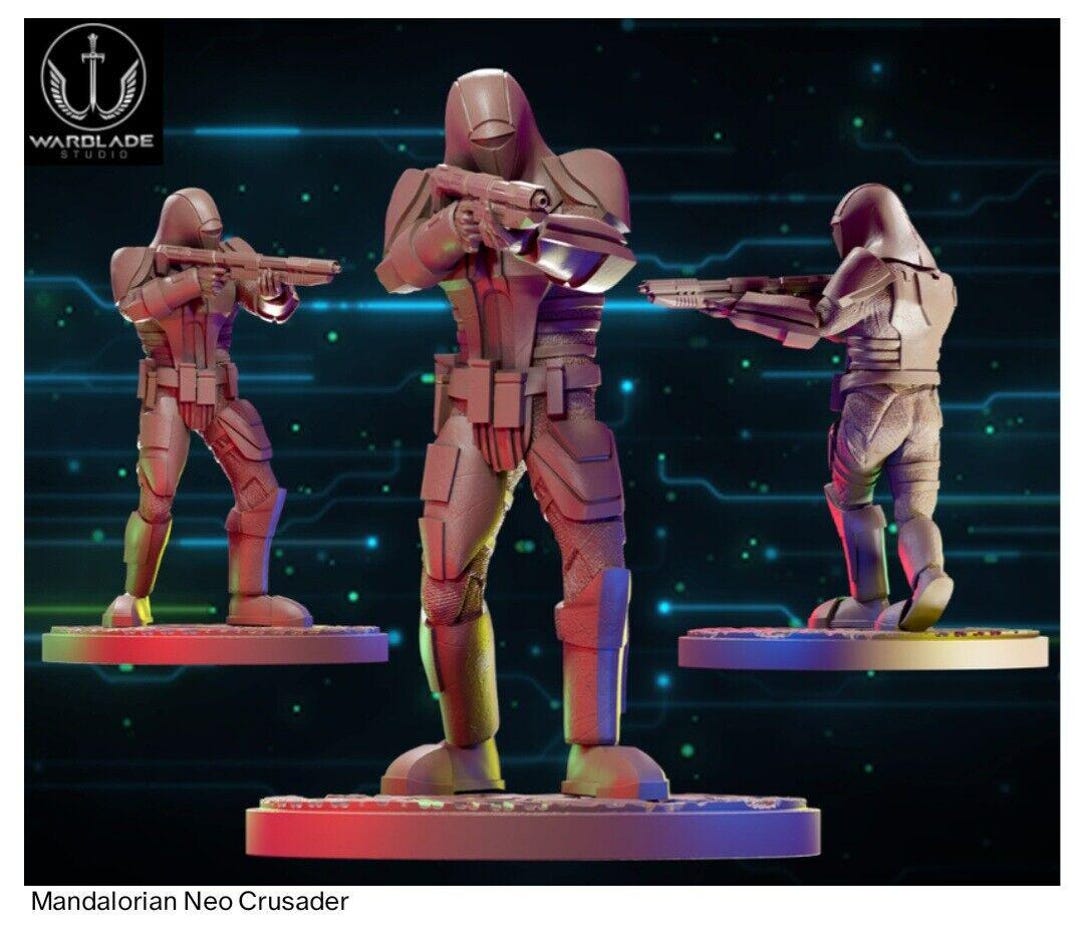Mandalorian Neo Crusader 2 - Star Wars Legion Shatterpoint Compatible ...