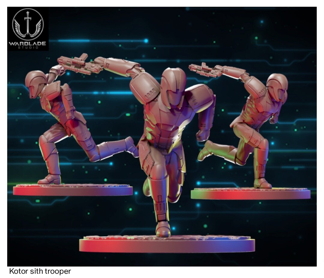KOTOR Sith Trooper Star Wars Legion Shatterpoint Compatible Warblade ...