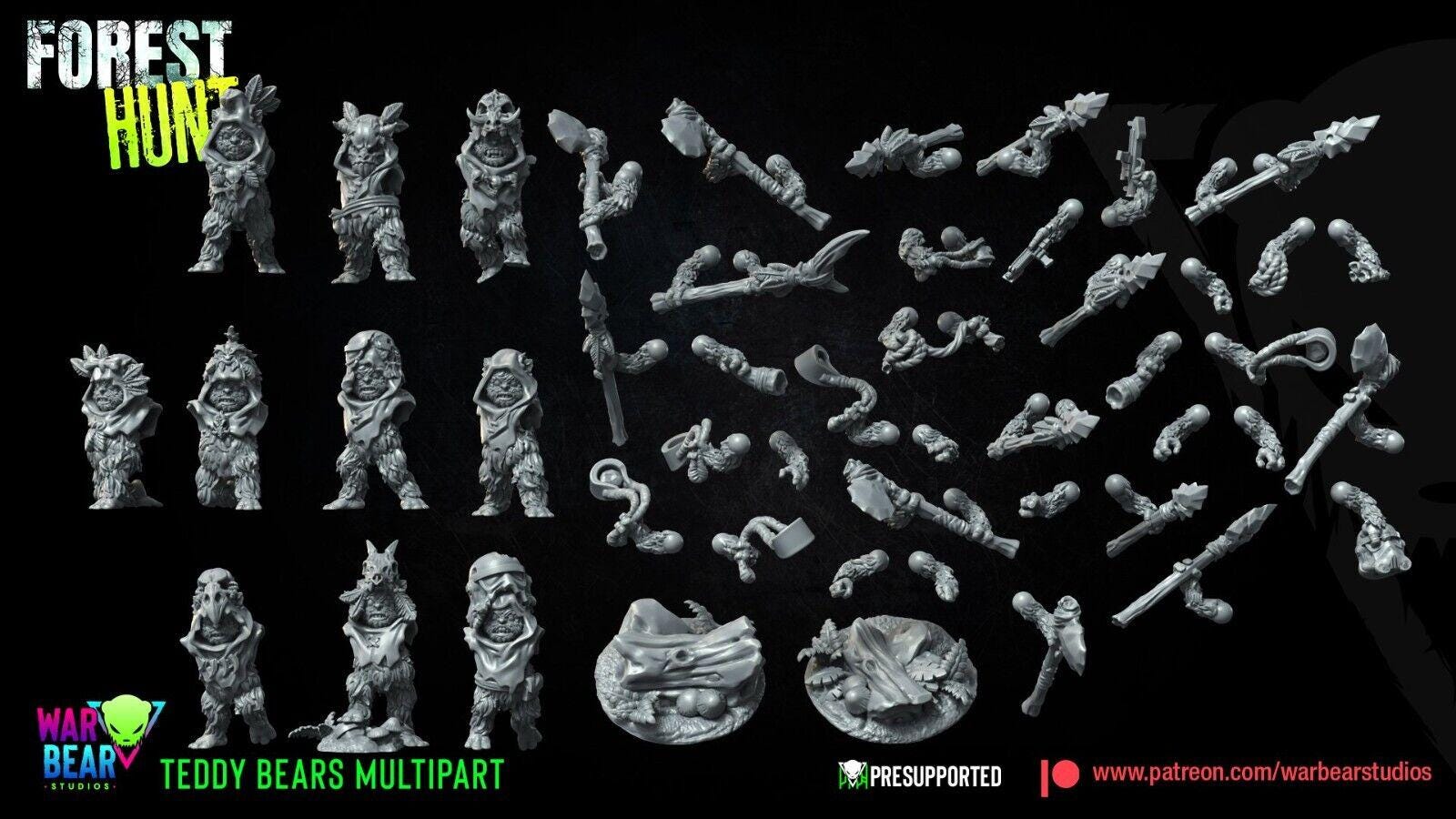 8x Ewok Troop Star Wars Rpg Legion Shatterpoint Compatible War Bear - Etsy