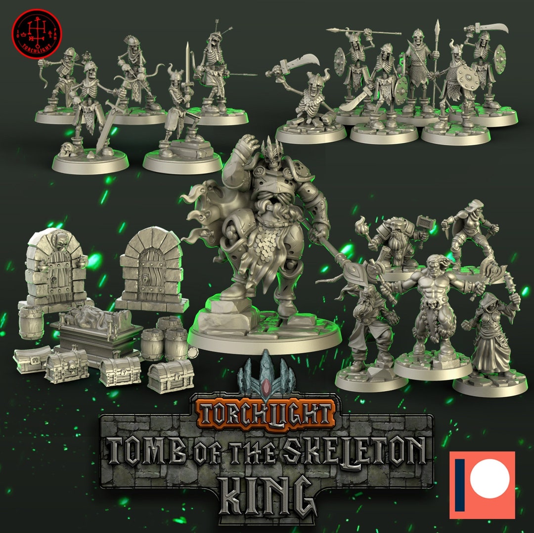 D&D Fantasy RPG Gaming Set Torchlight Studio Miniatures Tomb of the ...