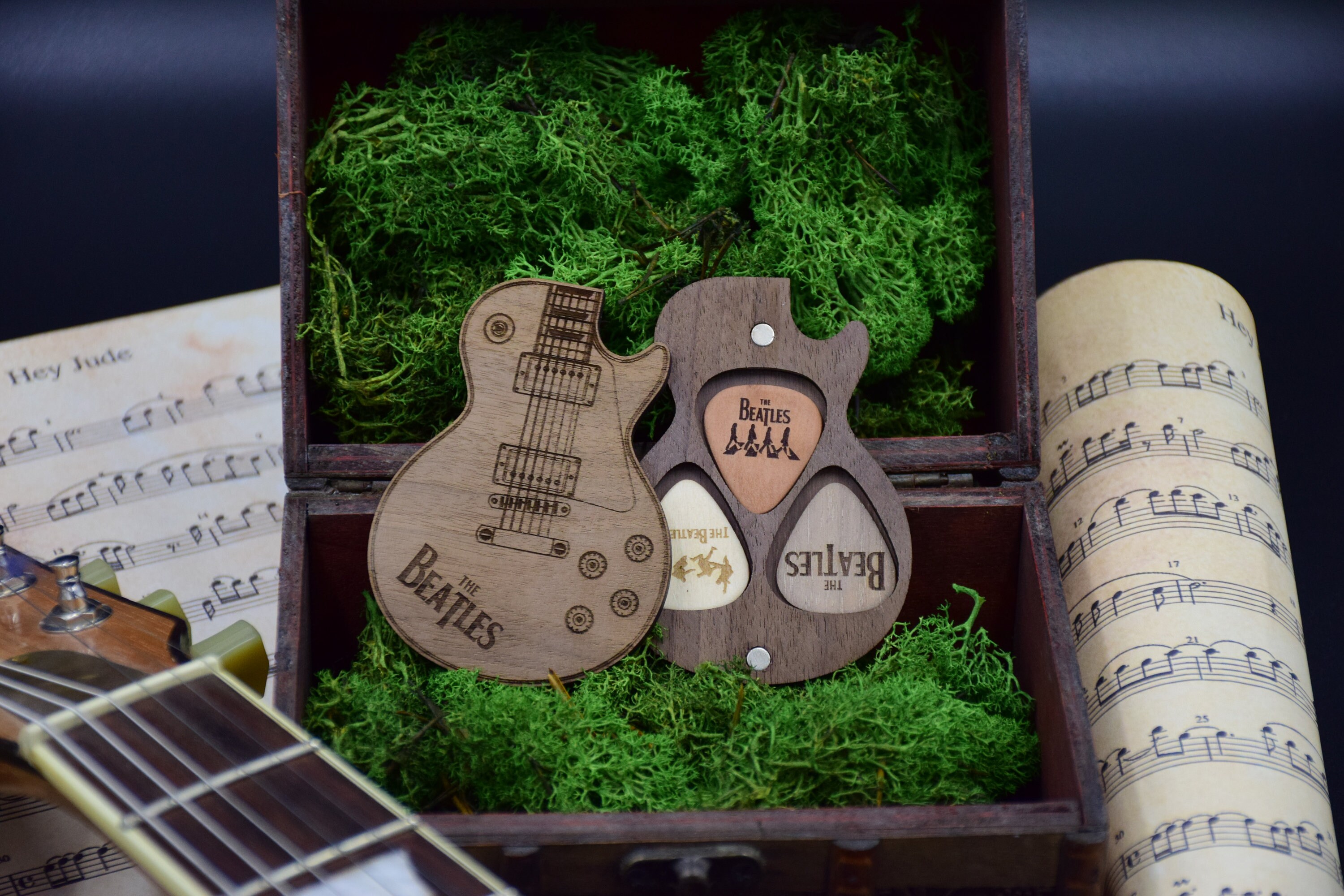 The Beatles Guitar Pick Holder, Beatles Memorabilia, Beatles Abbey Road ...
