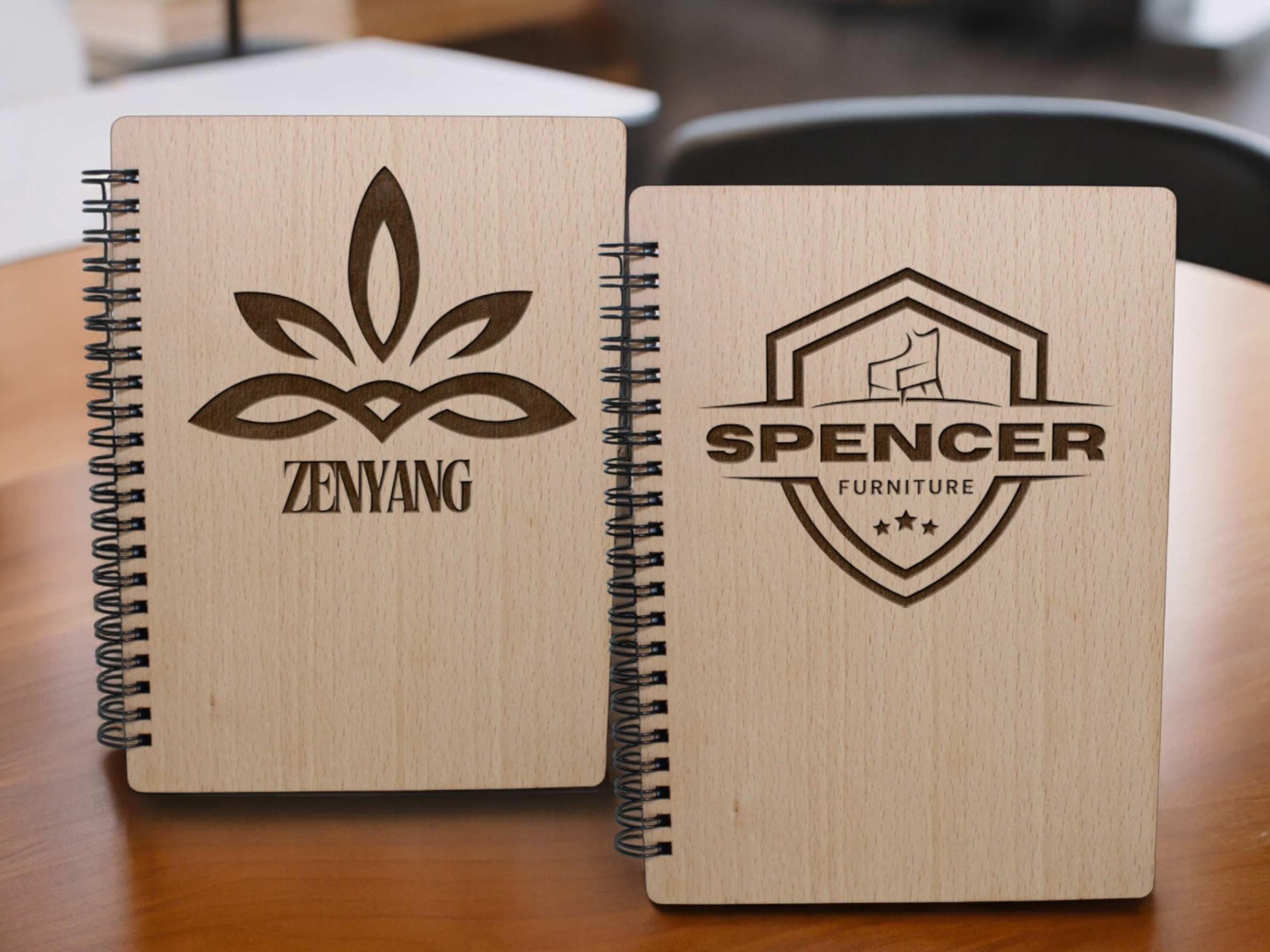 Custom Logo Wood Notebook Custom Business Gifts Corporate Gifts for ...