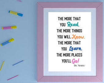 The More You Read | Etsy