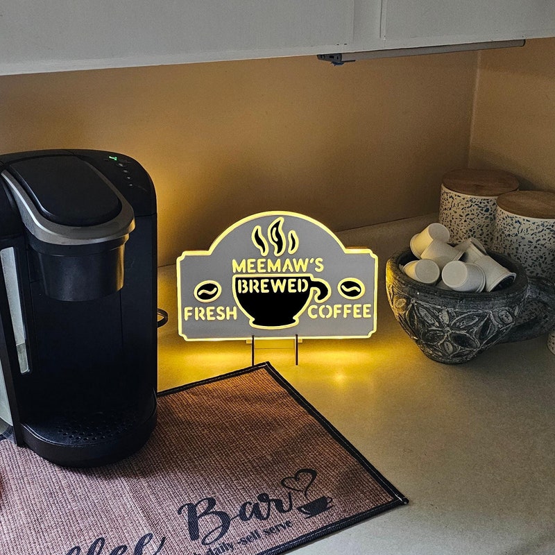 Light up Coffee Sign - Etsy