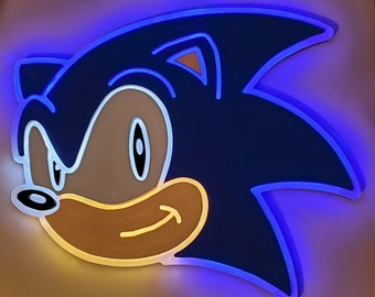 Sonic the Hedgehog Light Neon - Etsy