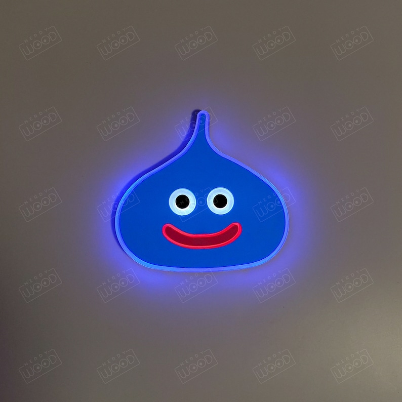Slime Art Sign Neon Like Slime Night Light Edge Lit LED - Etsy