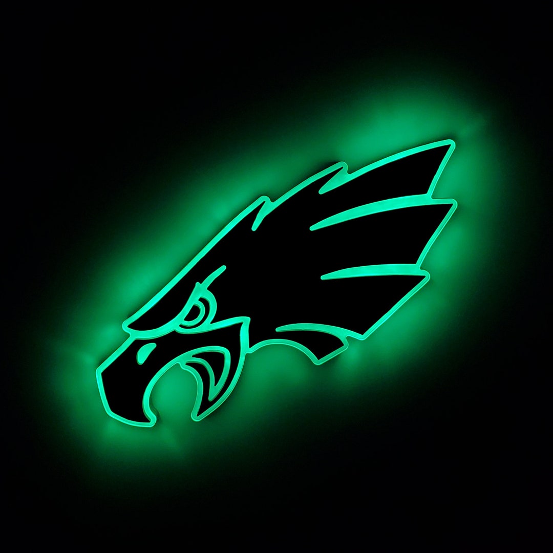 Eagle Head Light Sign, Eagle Neon Like, Eagle Night Light, Edge Lit LED ...