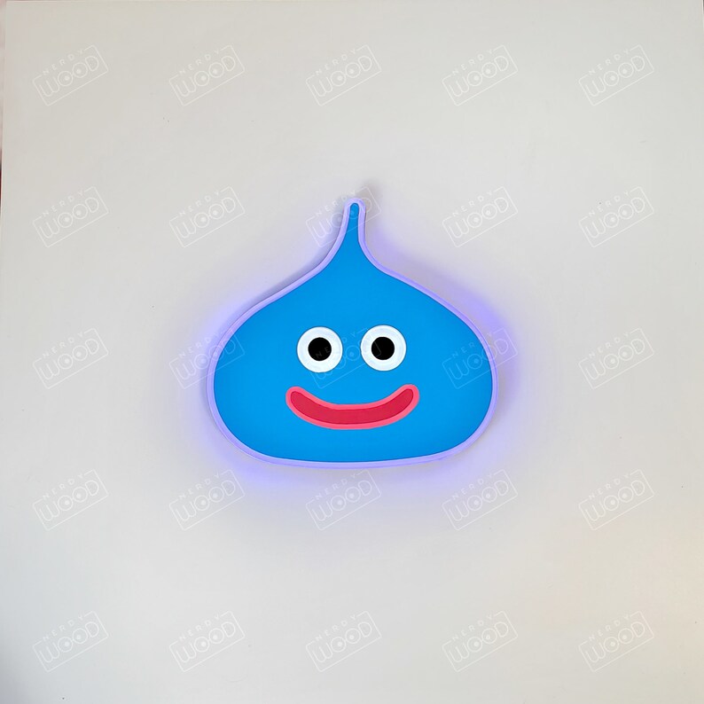 Slime Art Sign Neon Like Slime Night Light Edge Lit LED - Etsy